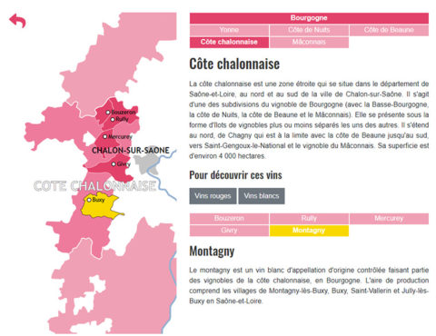 La Carte Du Vin De Bourgogne Par Appellations